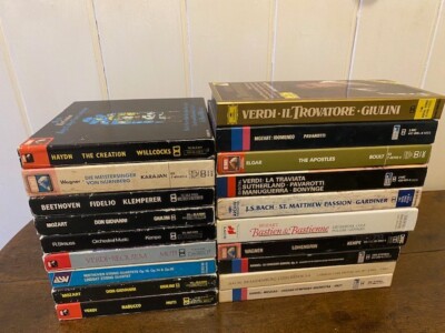 19x Classical Cassette Tape BOX SETS - Job Lot #1 - DGG, EMI Opera ...
