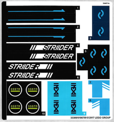 LEGO STICKER SHEET ONLY FOR 70611 WATER STRIDER From Set New | eBay