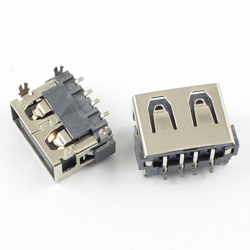 10Pcs USB 2.0 Type A Female 4 Pin SMT SMD PCB Socket Connector 4 Legs ...