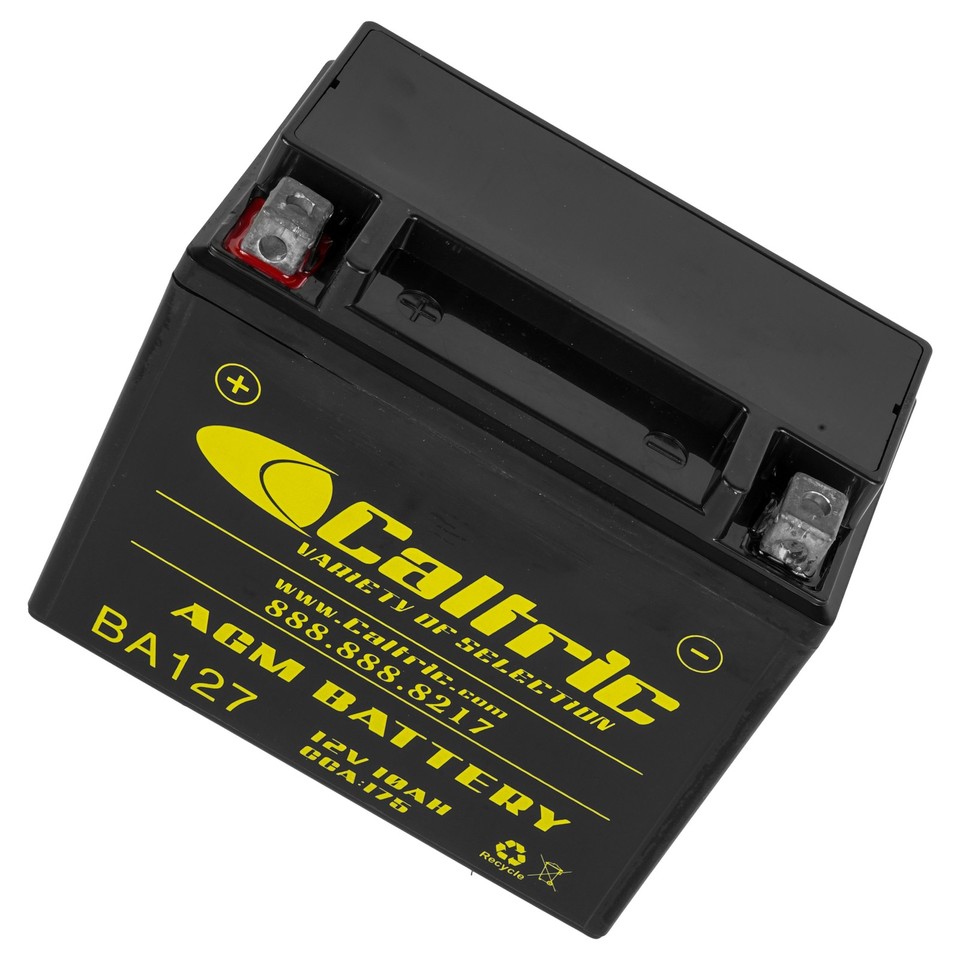 Caltric YT12B-Bs AGM Battery for Kawasaki 26012-0036 Battery 12V 10Ah ...