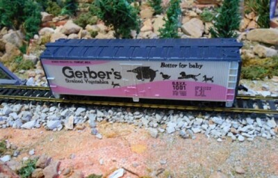 HO Scale: Tyco Gerbers Baby Food #1001 Box Car; Vintage Model Railroad ...