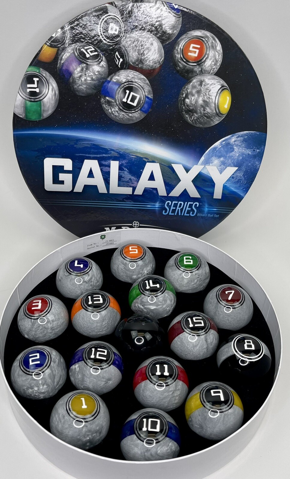 McDermott Galaxy Lunar Rocks Regulation Pool Table Billiard Balls ...