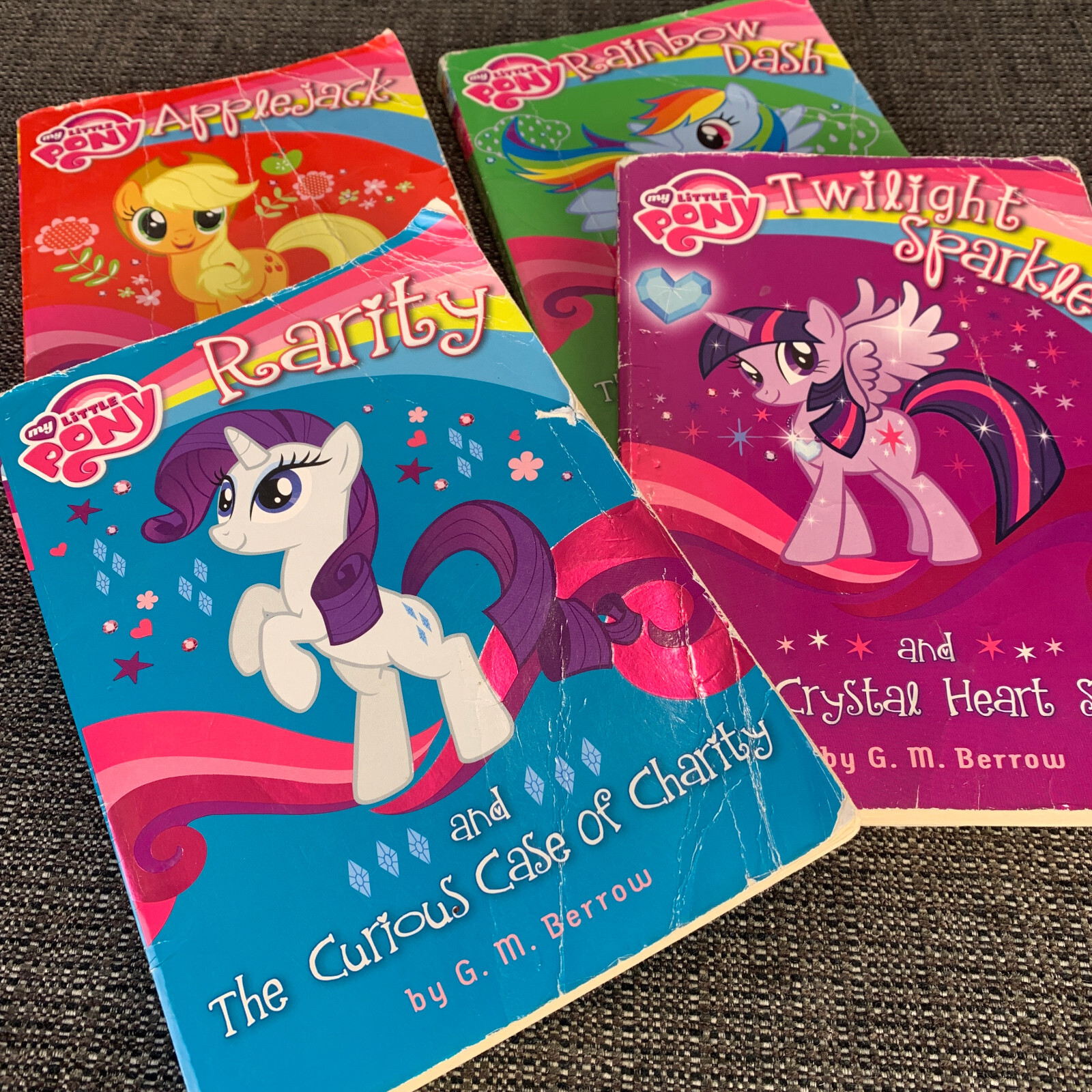 My Little Pony Chapter Books Lot of 4 - Rarity, Applejack, Twilight ...