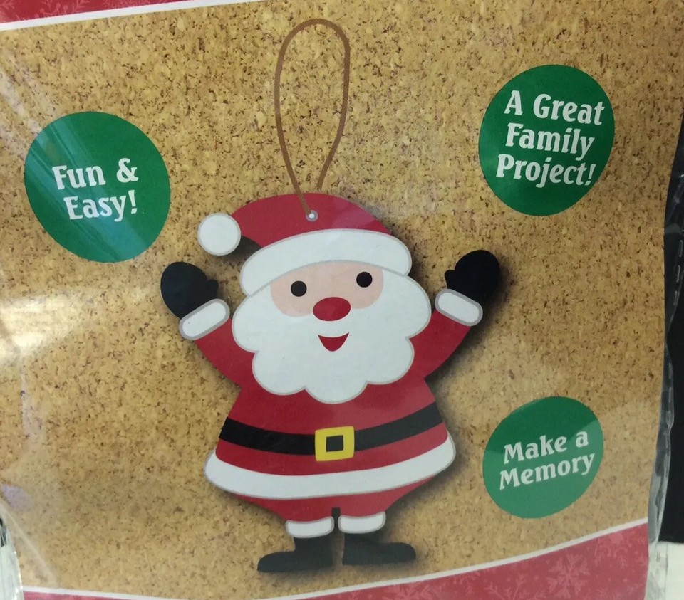 New Foam Santa Claus Kids Family Craft Kit - 6” Christmas Tree ...
