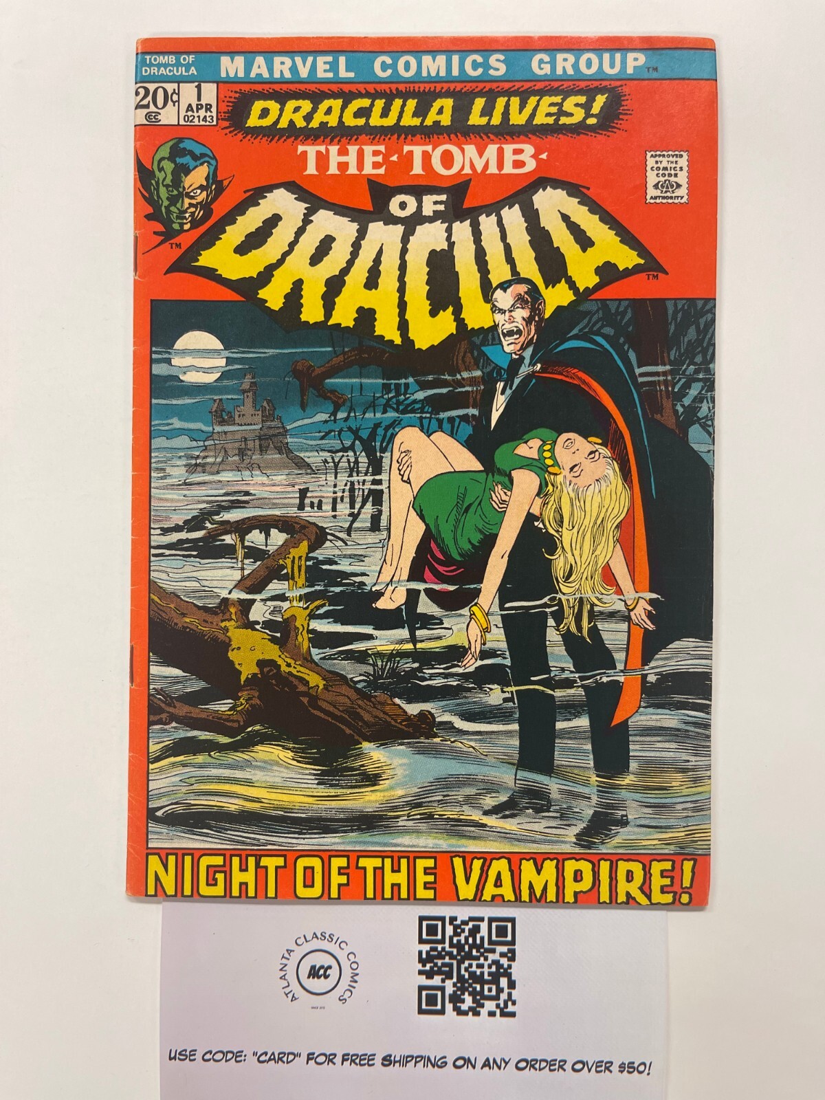 Tomb Of Dracula # 1 VG/FN Marvel Comic Book Vampire 1st Appear Neal ...