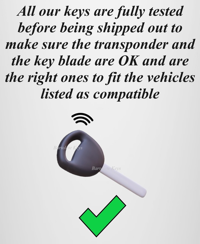 Replacement Transponder Car Key Blank Fits Lexus SC300 SC400 ES330 ...