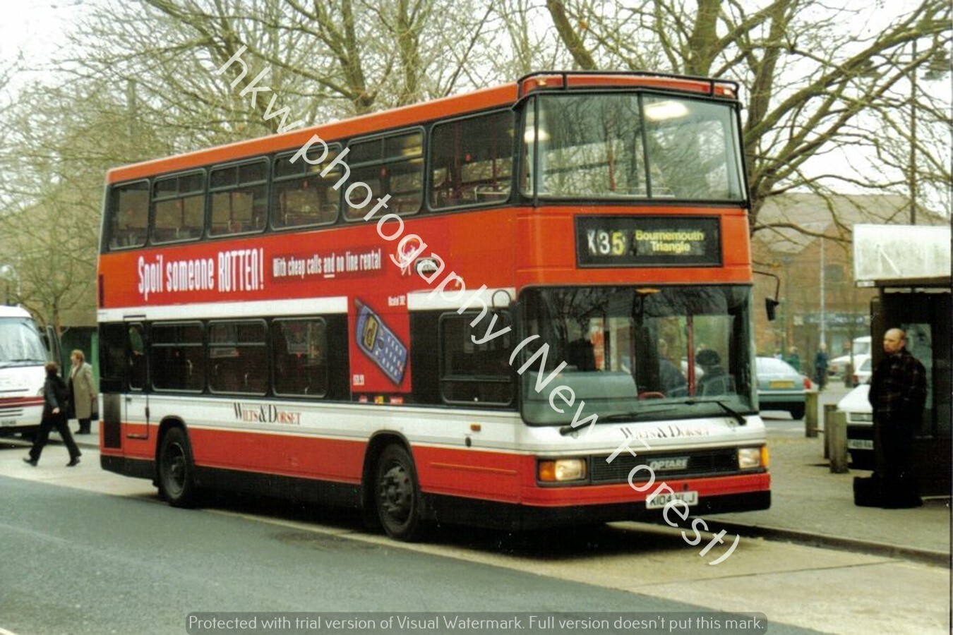 Bus photo 6x4 Wilts and Dorset 3104 Optare X35 at Ringwood | eBay