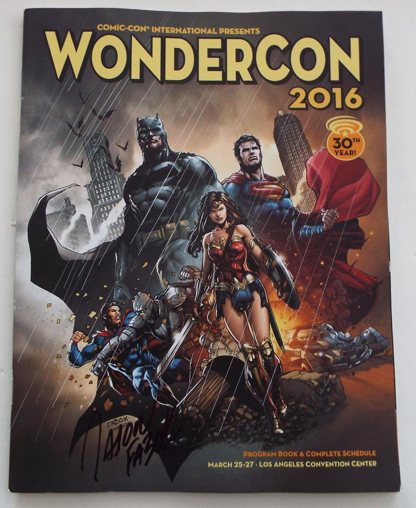 NEW SIGNED JASON FABOK COVER ARTIST Official WONDERCON 2016 Program Book | eBay