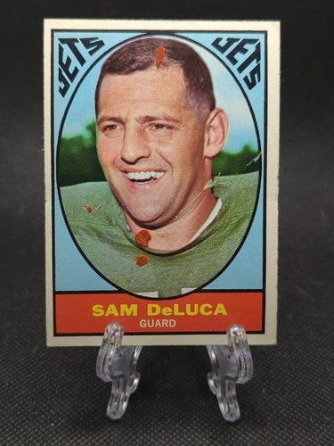 1967 Topps # 92 Sam DeLuca Football Card New York Jets | eBay