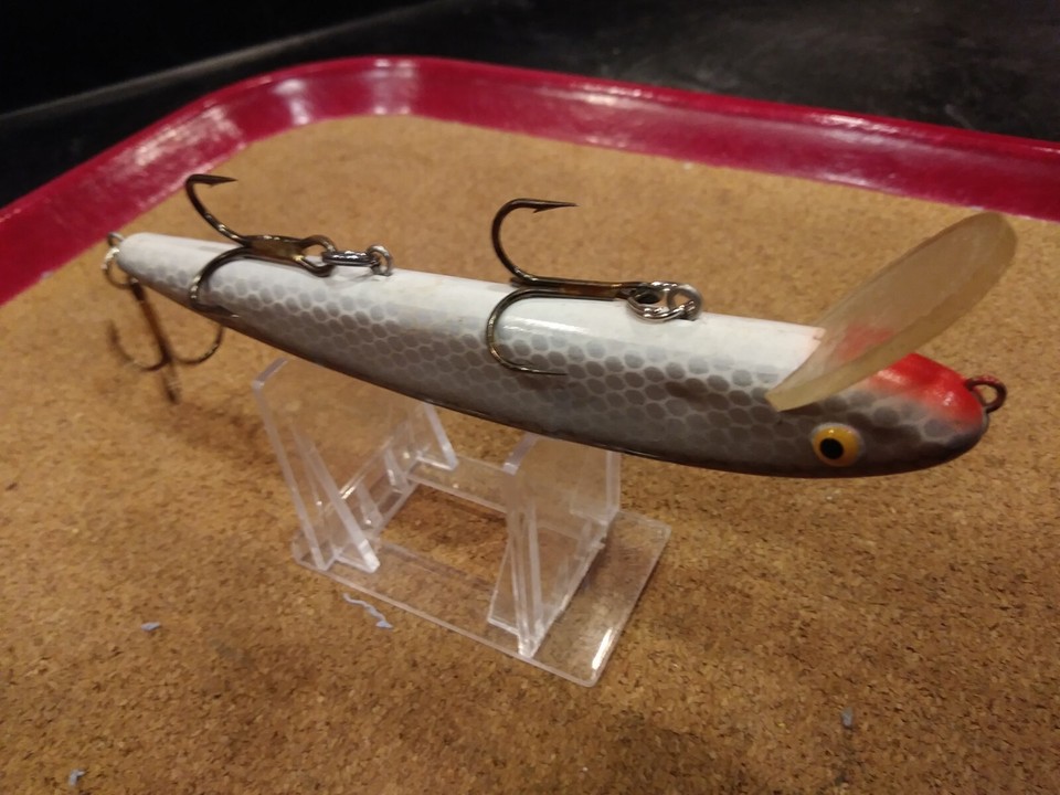 GRANDMA M6 G-21 "SILVER SCALE/BLACK" Musky Muskie Pike Fishing Lure ...