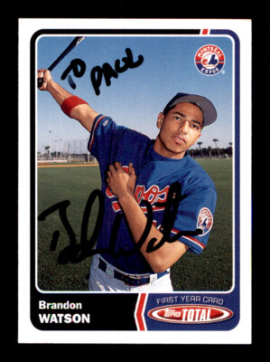 2003 Topps Total - Brandon Watson - On Card Autograph | eBay