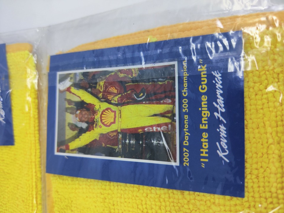 3 x Kevin Harvick I Hate Gunk Towel Shell V-Power 2007 NASCAR Daytona ...