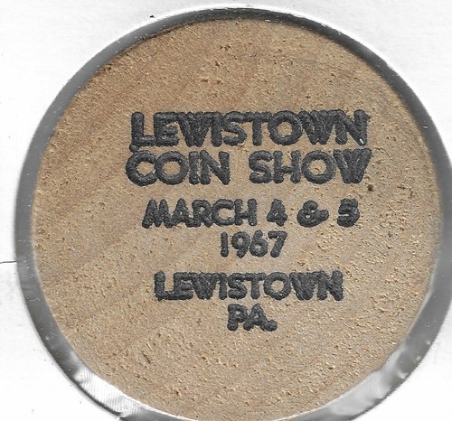 1967, Lewiston PA Coin Show, Token, Indian Head Wooden Nickel | eBay