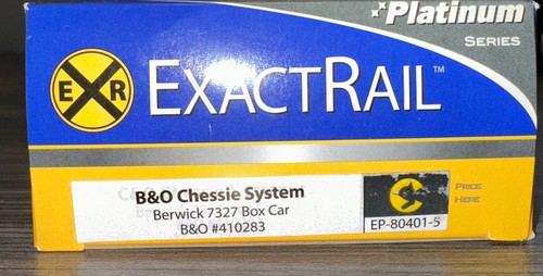 ExactRail Platinum HO EP-80401-5 Berwick 7327 Box Car B&O Chessie ...