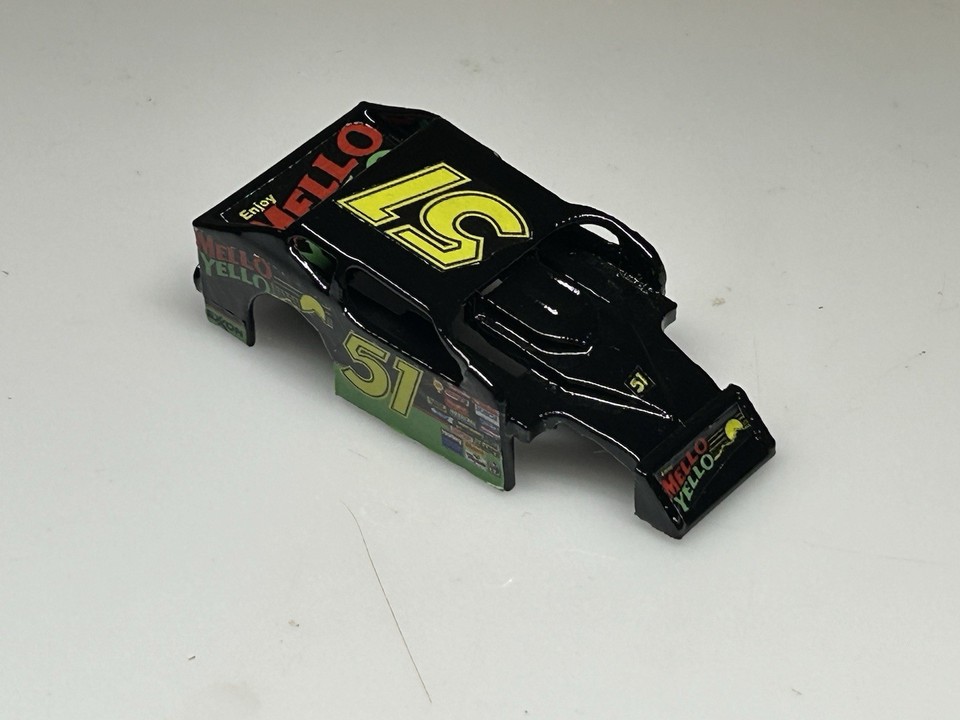 Custom Tjet Dirt Modified Mello Yellow #51 Ho Slot Car Body | eBay