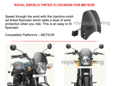 Genuine Royal Enfield "TINTED FLY SCREEN" For Meteor 350 | eBay