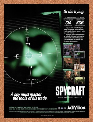 1995 Spycraft The Great Game PC Original Advertisement / Retro Wall Art ...