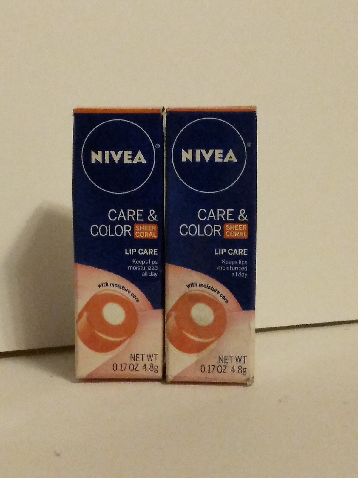 NIVEA Care & Color Sheer Coral Lip Balm - 0.17 oz for sale online | eBay