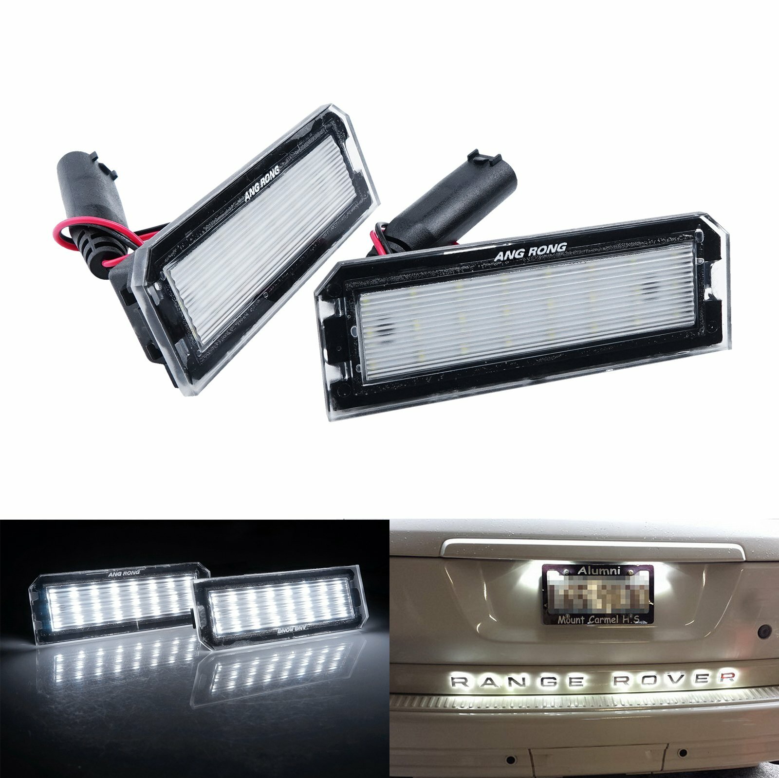 2x Land Land Rover Range Rover L405 Sport L494 LED License Number Plate ...