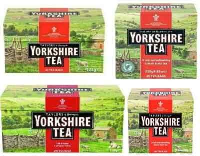 Yorkshire Tea 40 / 80 / 160/ 240 Tea Bags Black Tea Taylors of ...