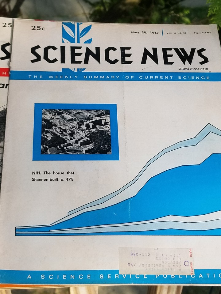 LOT OF 13 VINTAGE SCIENCE NEWS MAGAZINES 1966 1967 | eBay