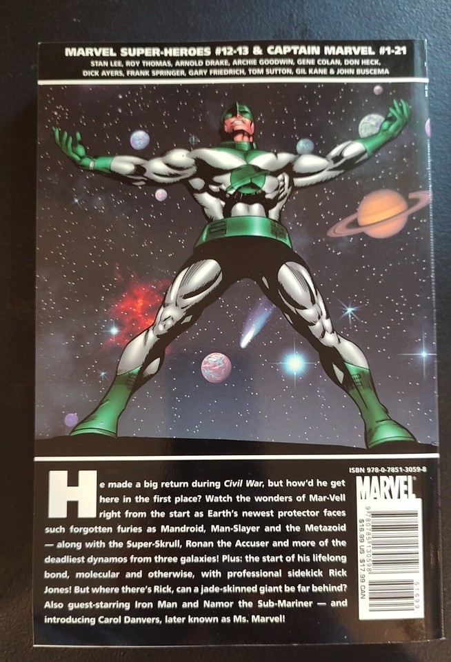 ESSENTIAL CAPTAIN MARVEL 1 & 2 + Death Of Captain Marvel HB New!! OOP🔥🔑 ...