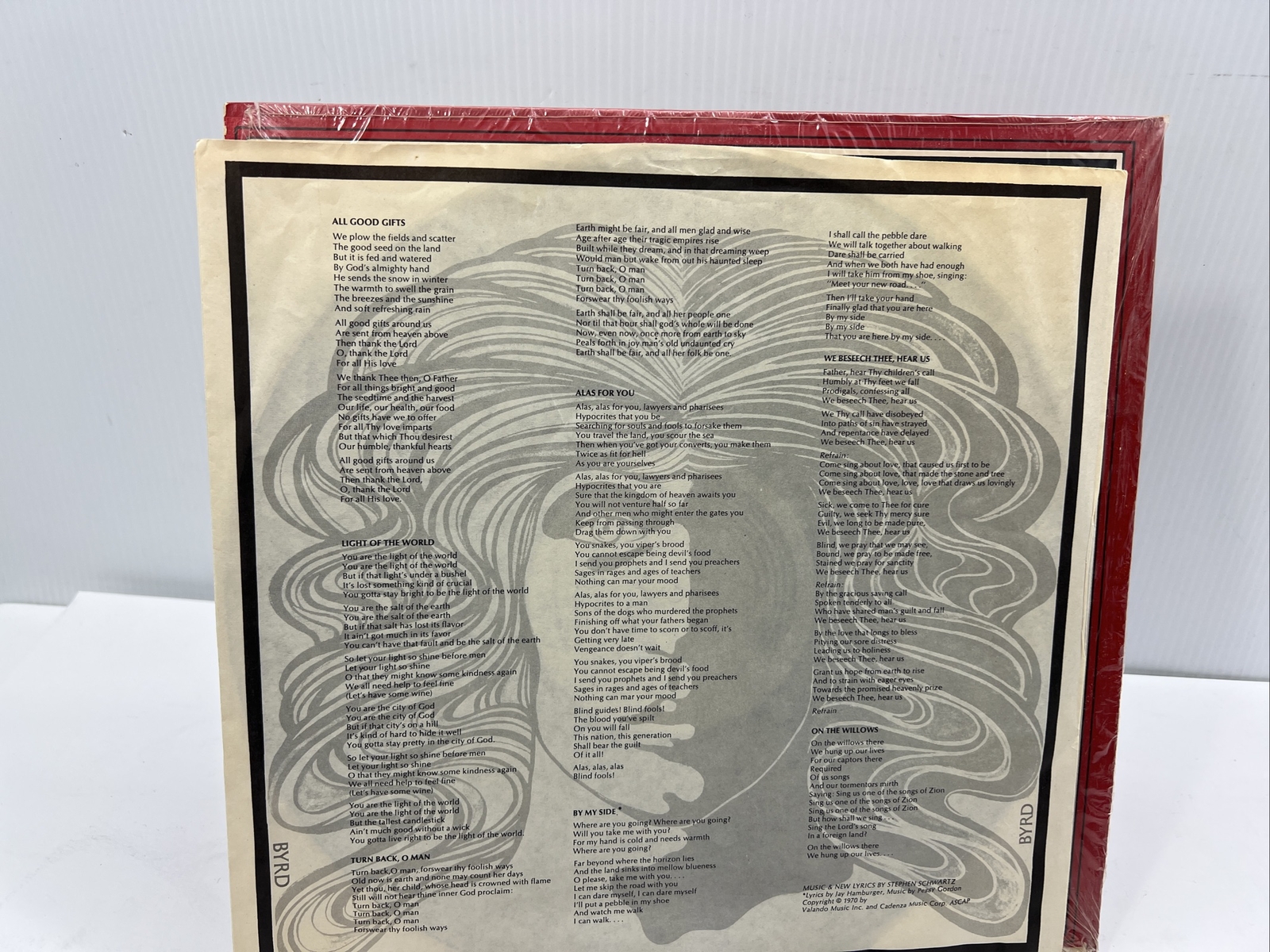 Godspell Soundtrack BELL-1102 1971 LP Vinyl D.J. Copy PROMOTIONAL Copy ...