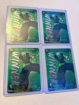 4x Piccolo Jr., Demon Clan Resurrection Scream Dragon Ball Super P-704 ...