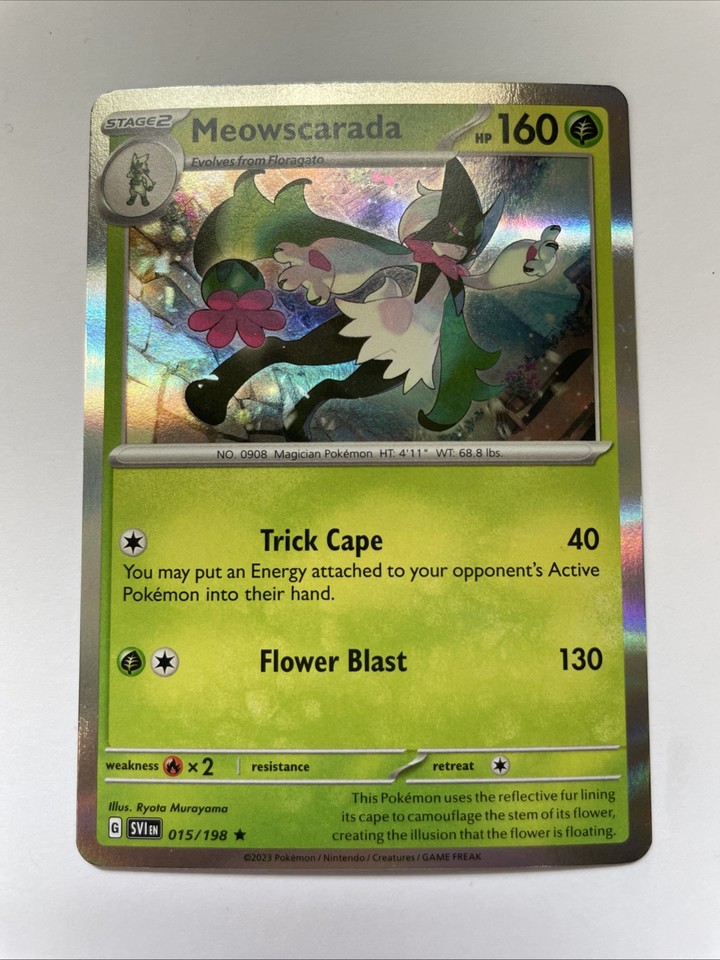 Meowscarada 015/198 - Sv01: Scarlet & Violet Base Set Holo (NM) | eBay