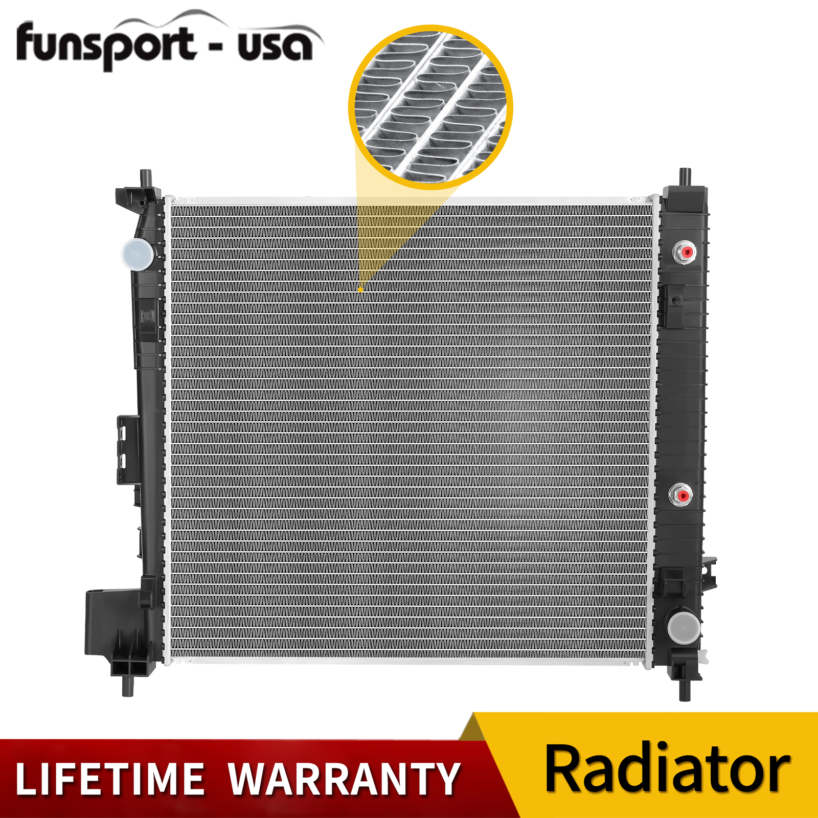 13613 Radiator for 19-24 Chevy Blazer 17-23 GMC Acadia Cadillac XT5 2 ...