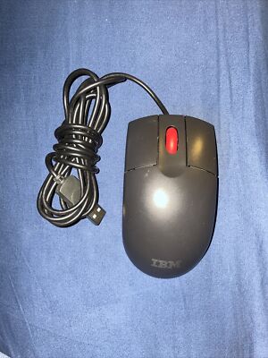 Genuine IBM Model MO28UO 3-Button USB Optical Scroll Wheel Mouse Black ...