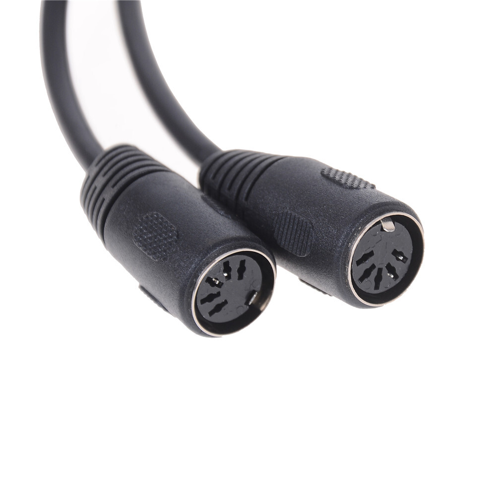 50cm 5 Pin MIDI DIN Y Splitter Cable Adapter 1 Male Plug to 2 Female ...