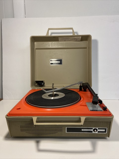 Vintage General Electric GE Automatic Portable Record Player V638H ...