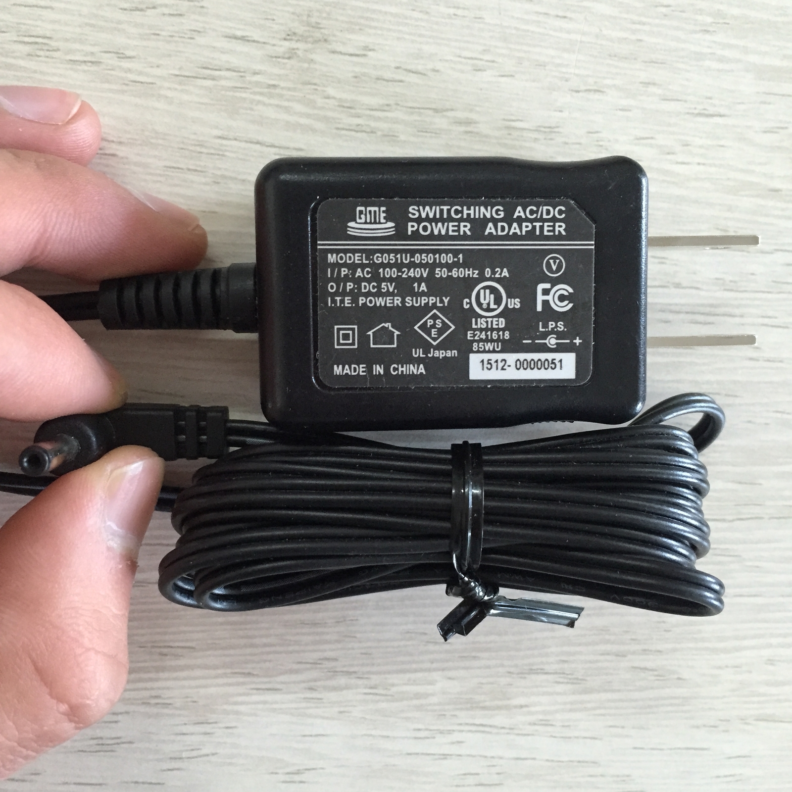 Genuine GME G051U-050100-1 Power Supply Switching AC/DC Power Adapter ...