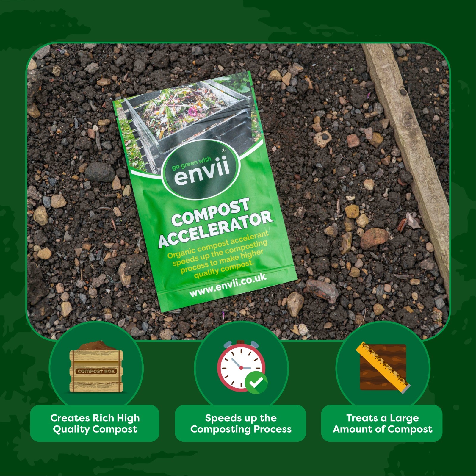 Envii Compost Accelerator Natural Organic Compost Activator Maker 12 ...