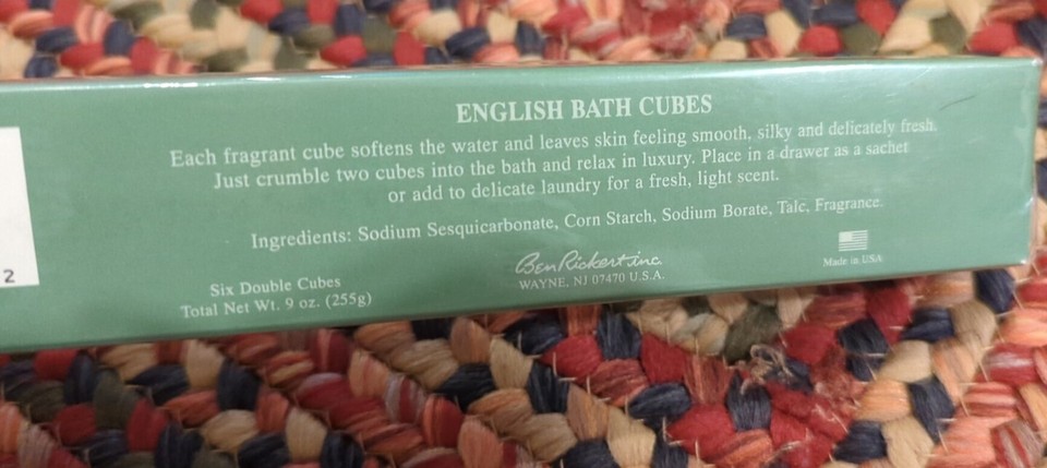 Factory Sealed NEW Vintage 6 Double English Bath Cubes by Ben Rickert ...