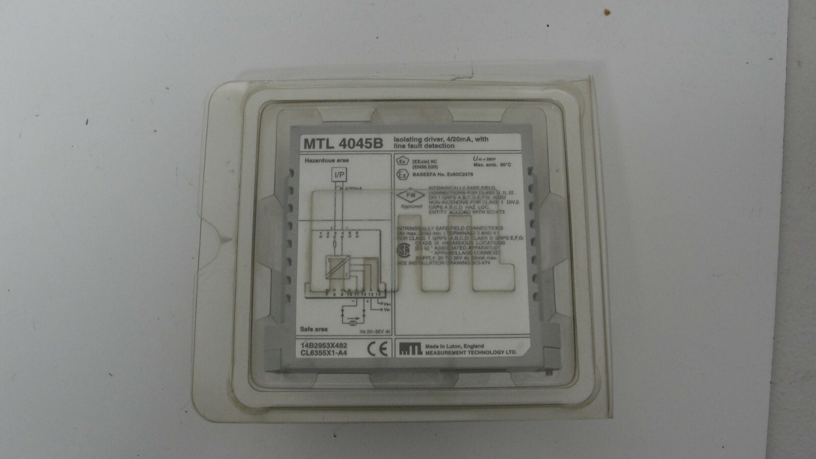 Measurement Technologies MTL 4045B isolating driver 4/20ma new | eBay