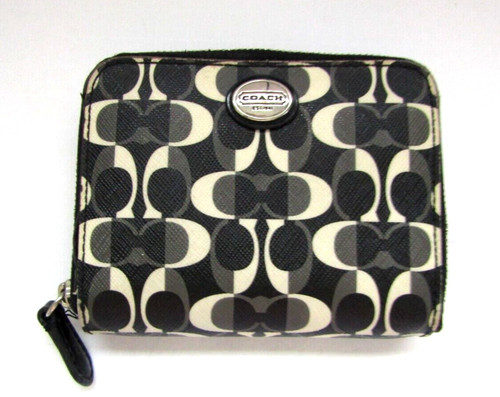 Coach Peyton Dream Signature C Black White Coated Can… - Gem