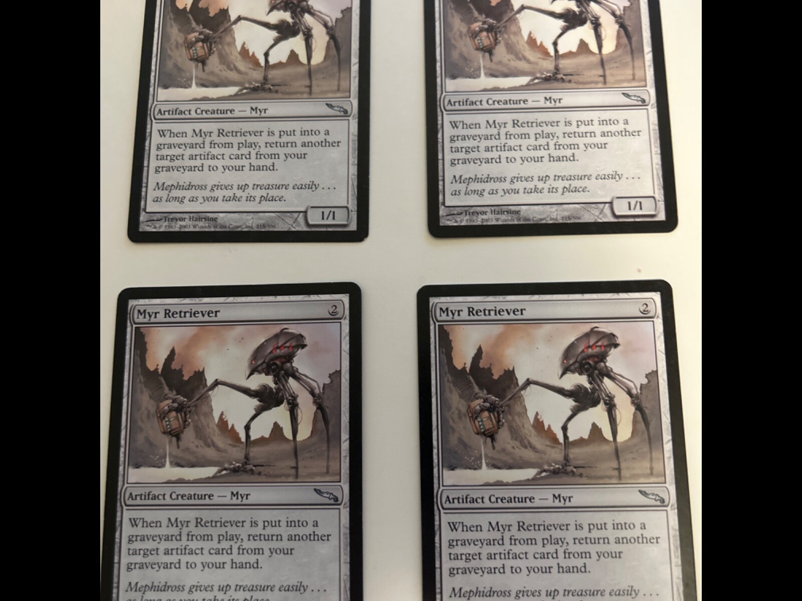 MTG Myr Retriever Mirrodin 215/306 Regular Uncommon | eBay