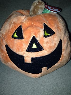 TY Pluffies Gilbert the Pumpkin Beanie Plush Toy Halloween NWT!! | eBay