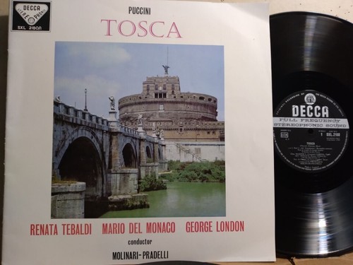 Decca FFSS SXL 2180/1 Puccini Tosca RENATA TEBALDI Molinari-Pradelli ...