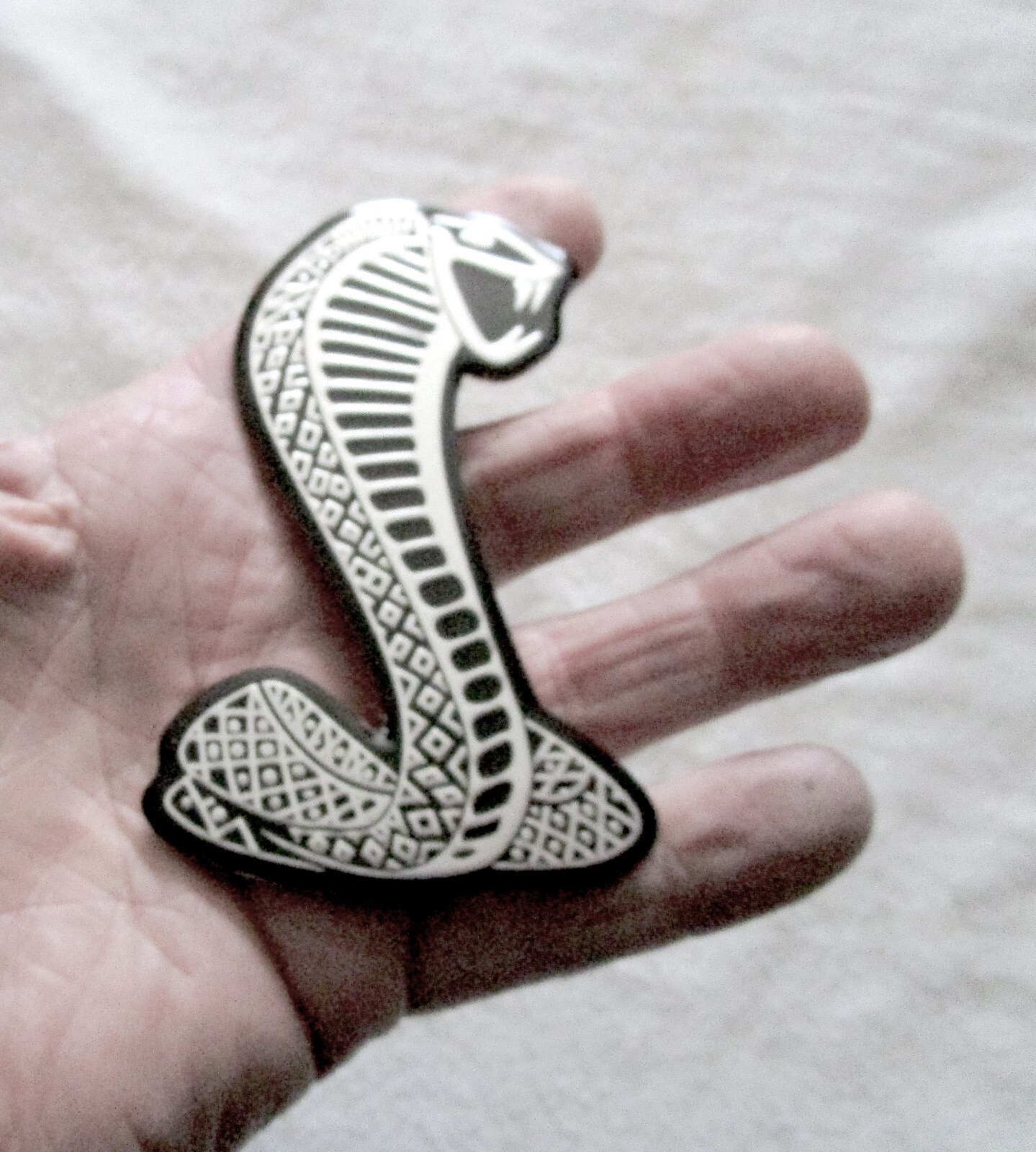 Cobra Snake Alumi Emblem Badge Decal Logo Rare for Ford Mustang Shelby ...