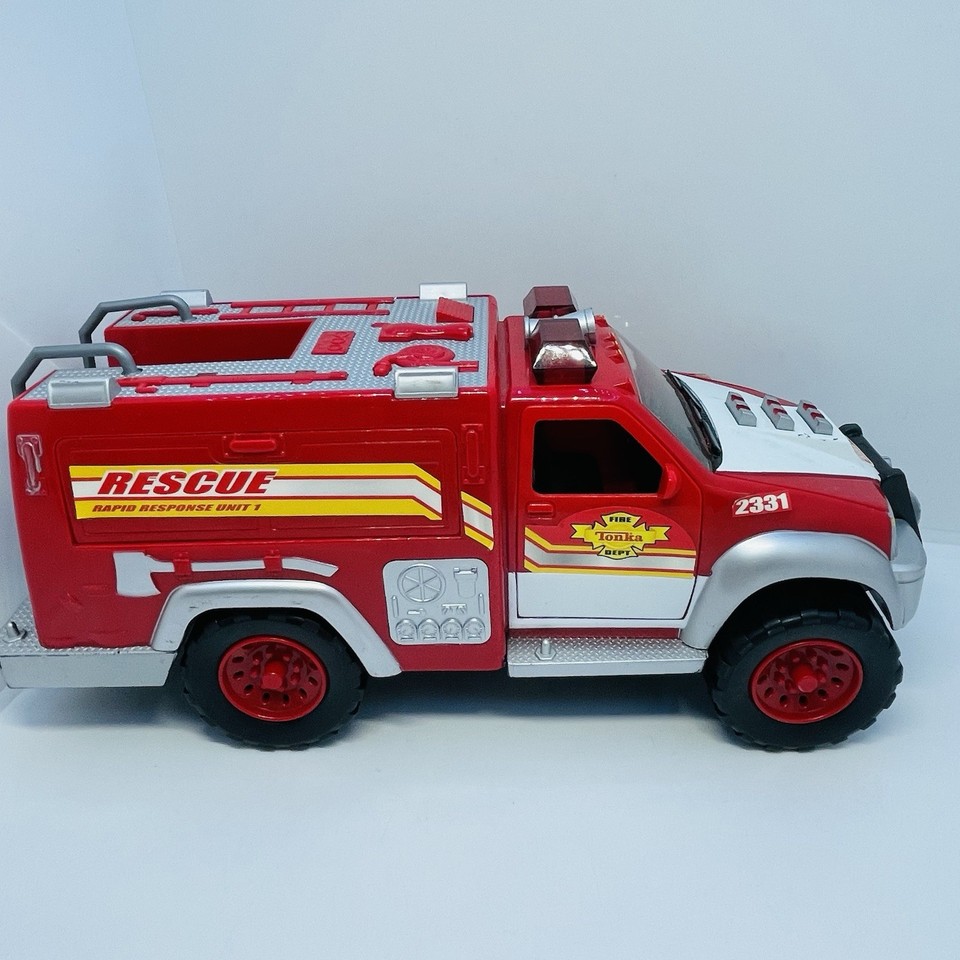 Vintage Tonka Truck Lights Sirens Fire Truck Kids Toys Fireman Works ...