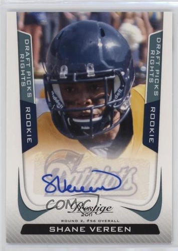 2011 Prestige Draft Picks Rights Signatures /199 Shane Vereen Rookie ...