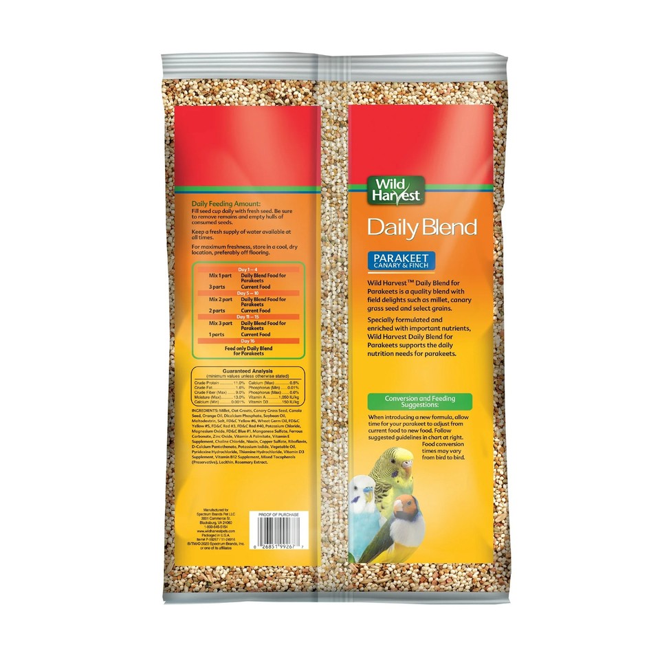 Daily Blend Bird Food for Parakeet Canary Finch | eBay