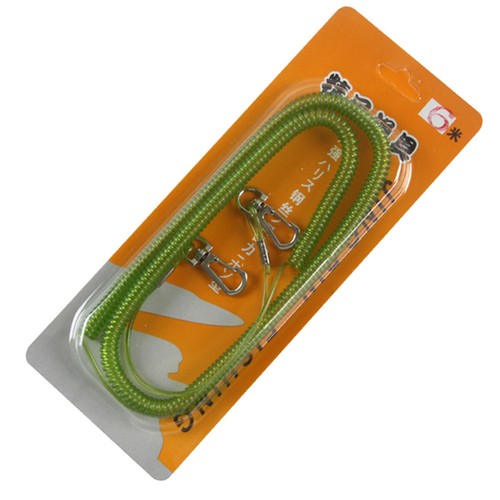 6M Stretch Coiled Flexible Fishing Lanyard Safety Protector Elastic ...