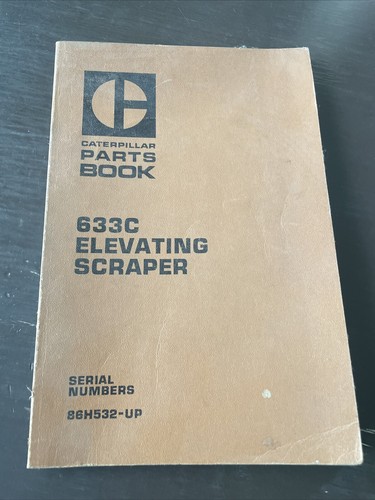 CATERPILLAR 633C ELEVATING SCRAPER PARTS BOOK Manual Catalog Shop ...
