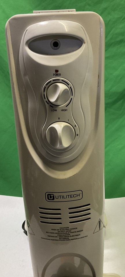Utilitech 1500-Watt Oil-filled Radiant Tower Electric Space Heater ...