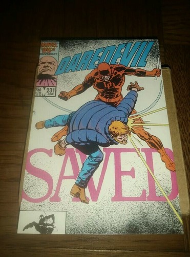 DAREDEVIL #231 POSTCARD! MEASURES 33/4" X 53/4! NM/MINT CONDITION ...