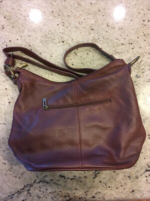 BORSE IN PELLE Brown Leather Purse Bag Handbag Crossbody Bag ITALY | eBay